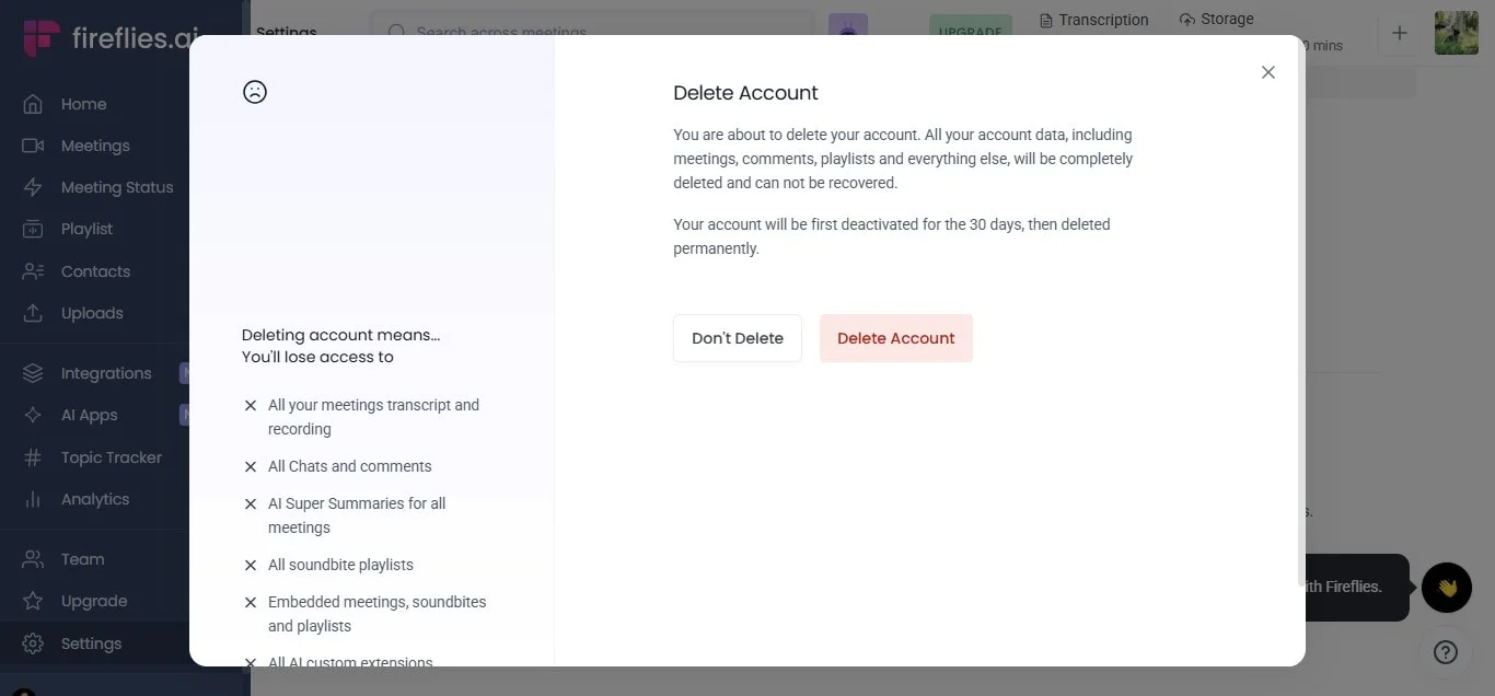 How To Cancel Fireflies Subscription